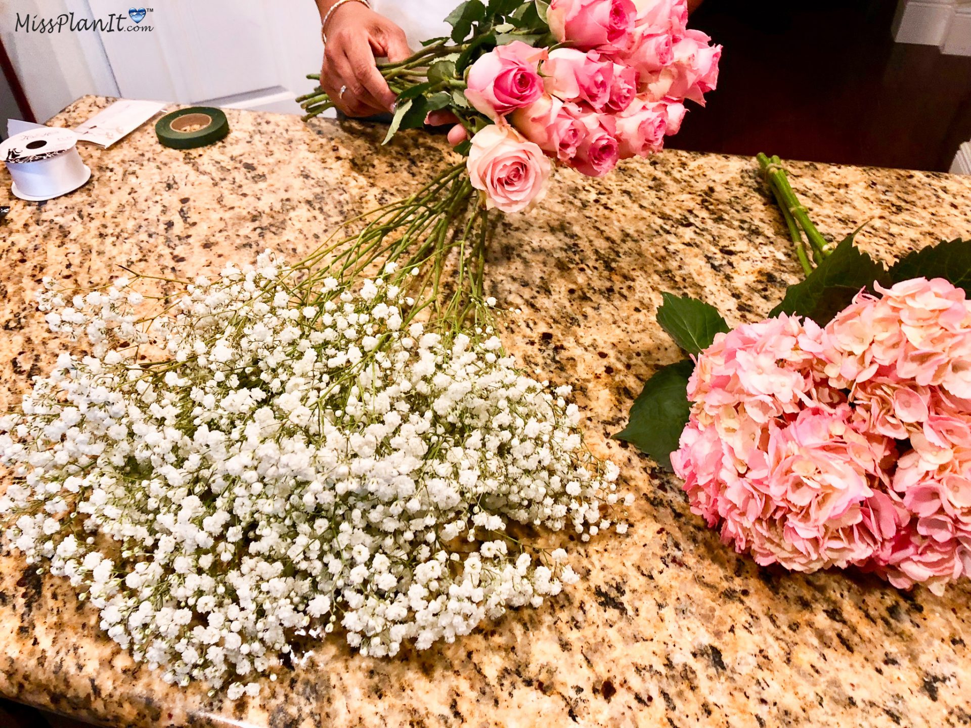 DIY Vintage Fresh Flower Bridal Bouquet for Under $35